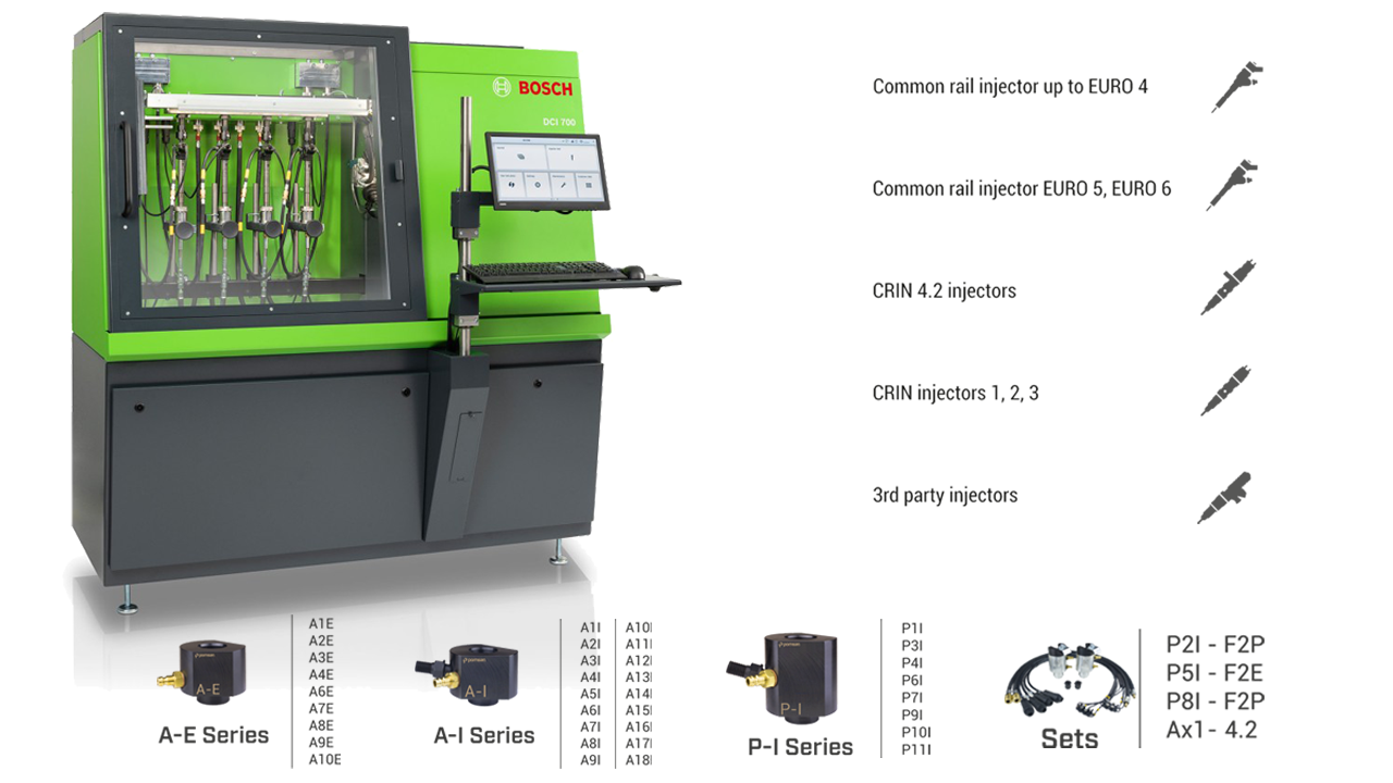 DCI 700 – Commonrail Injector Test Bench & Accessories